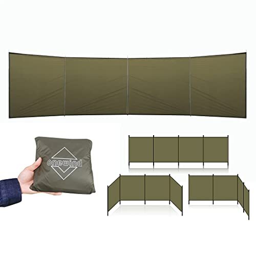 Camping Windbreak 19.7''*55" Versatile Wind Blocker Light Rainproof ...