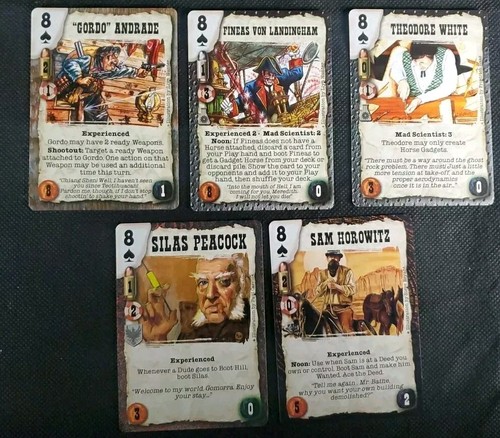 Deadlands Doomtown Boot Hill CCG Card Game Card Lot 8 Eight's Spade ...