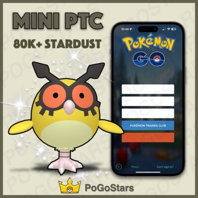Pokémon PTC GO - Shiny Hoothoot - 80K Stardust Read Description | eBay
