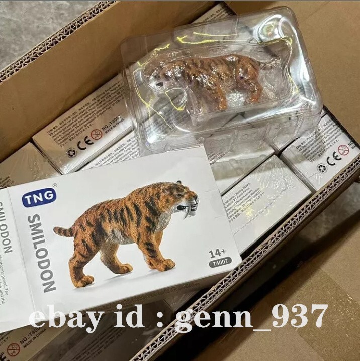 TNG Machairodus Smilodon New Posture PVC L/12CM Animal Ornaments Figure ...