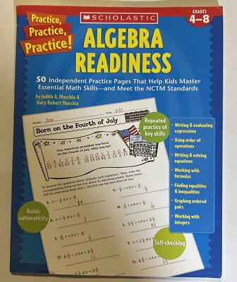 Practice Practice Ser.: Algebra Readiness : 50 Independent Practice ...