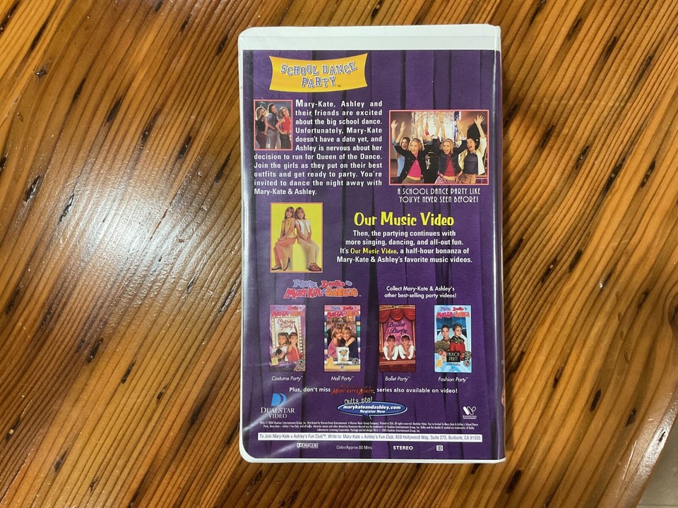 Mary-Kate & Ashley Olsen School Dance Party, 2000 Screener VHS, Rare ...