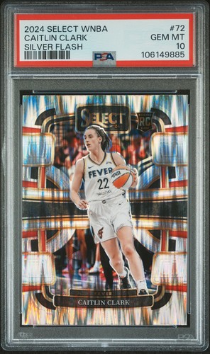 2024 Panini Select Wnba #72 Caitlin Clark Silver Flash PSA 10 | eBay