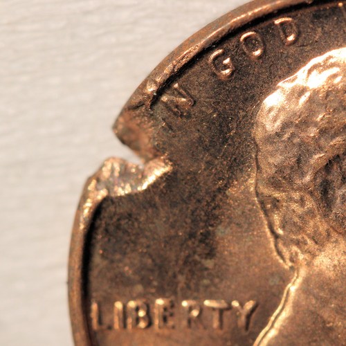 1973D Lincoln Penny Ragged Clip Defective Planchet Error - UNC | eBay