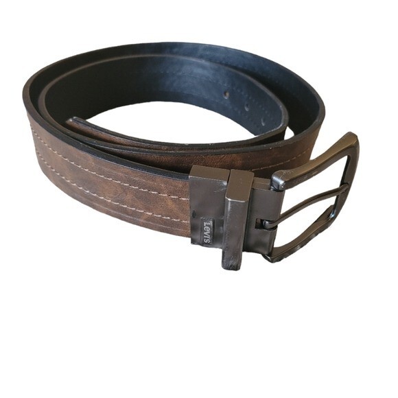 Levi's Men's Reversable Black Brown Leather Belt Size 40 | eBay