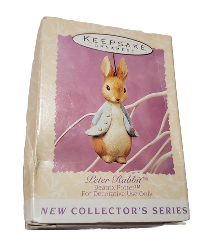 Hallmark Keepsake Ornament Peter Rabbit Beatrix Potter 1996 With Box 2. ...