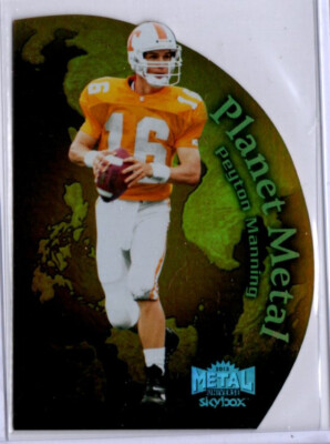 2013 Retro Metal Universe Planet Metal PM-10 Peyton Manning INSERT ...
