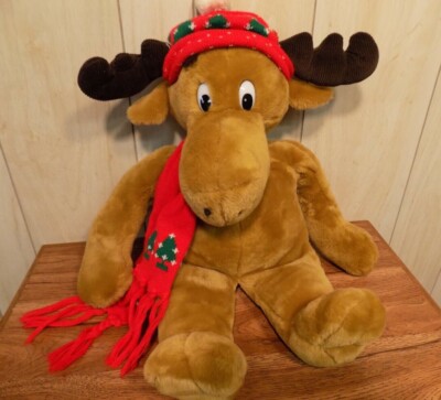 Vintage 1987 Moostletoe Commonwealth Moose Stuffed Animal Plush ...