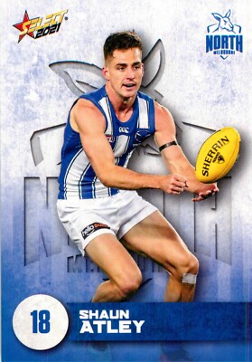 2021 NORTH MELBOURNE KANGAROOS AFL Card SHAUN ATLEY Footy Stars | eBay