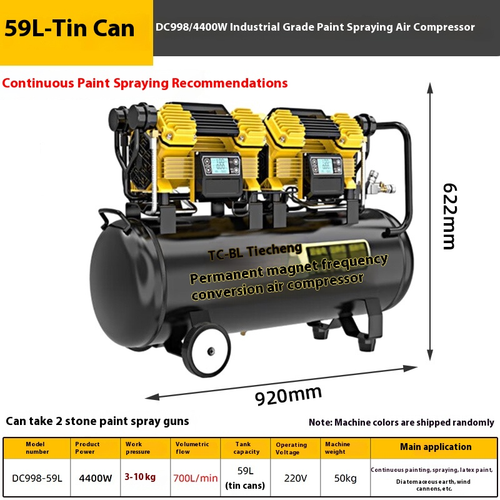 Brushless Inverter Air Compressor Oil-free Silent Compressor Air Pumps ...