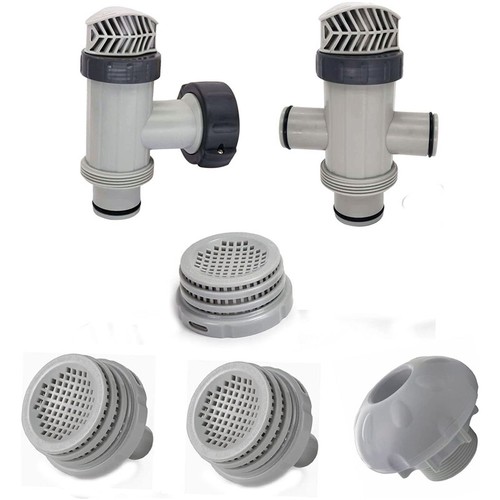 Above Ground Swimming Pool Inlet & Outlet Water Replacement Parts kit ...