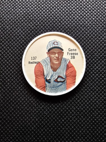 1962 Salada Junket Baseball Coin #137 (3B) Gene Freese Cincinnati Reds ...