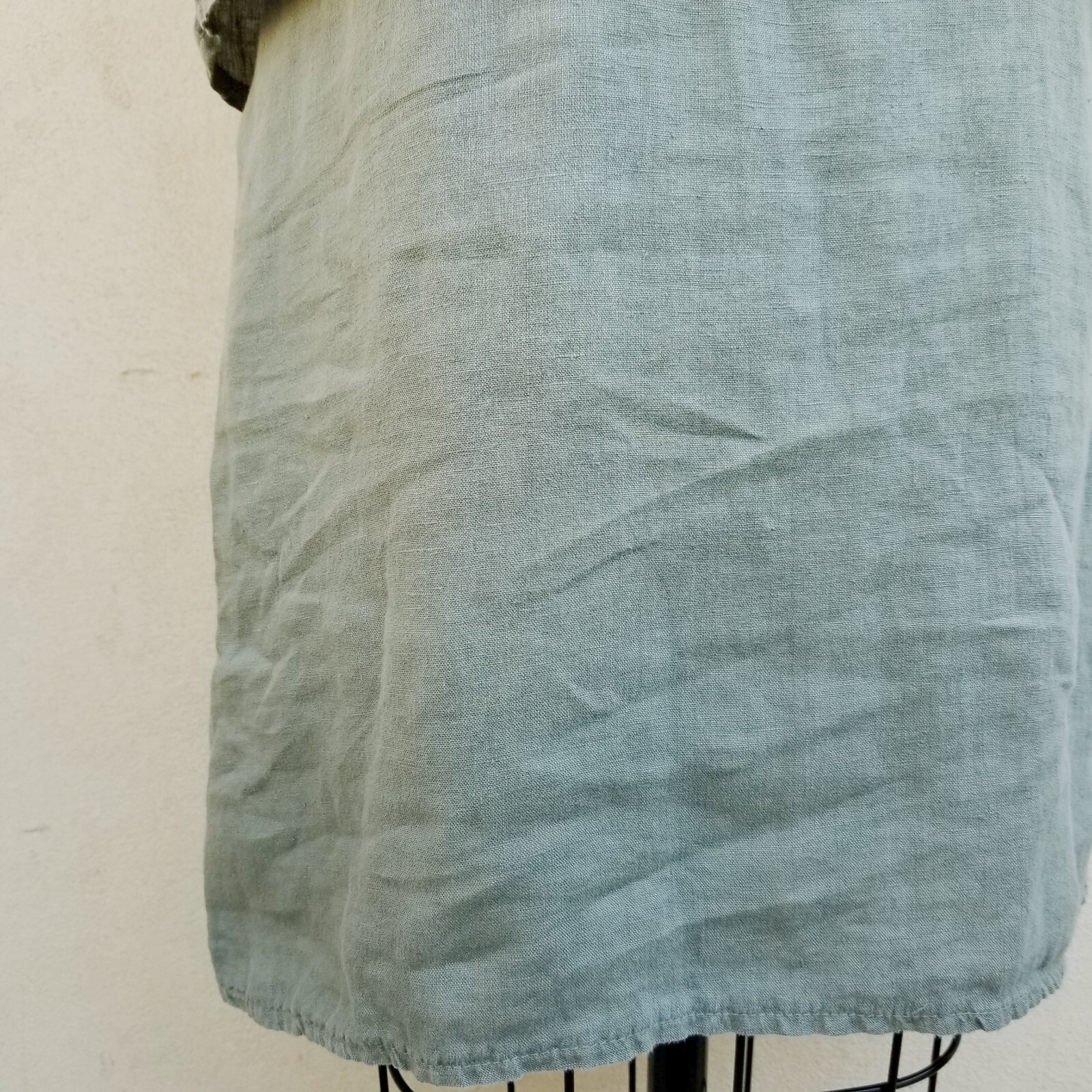 Lungo L'arno Linen Layered Shift Dress Green Lagenloo… - Gem