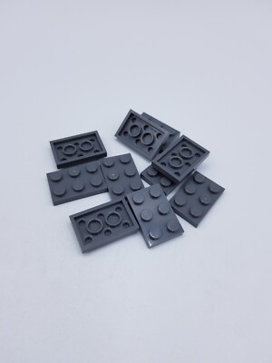 LEGO LOT 10 X PLATE 2X3 DARK STONE GREY REF 3021 / 4211043 *NEUF* | eBay