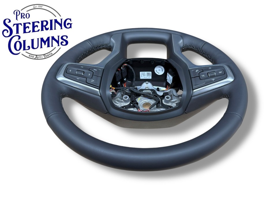 19-23 Silverado Steering Wheel Leather Black With Heat New OEM 84946341 ...