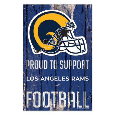 Los Angeles Rams Sign 11x17 Wood Proud to Support Design | eBay