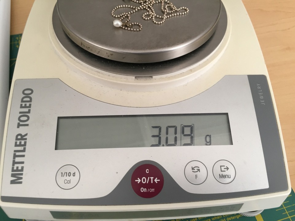 Vtg Necklace MARKED MSCO 925 STERLING SILVER Chain PEARL Pendant ...