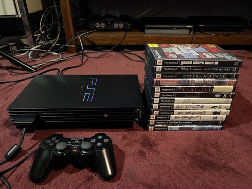 Sony Playstation 2 PS2 Fat Console Bundle Lot With 12 Games CIB TESTED ...
