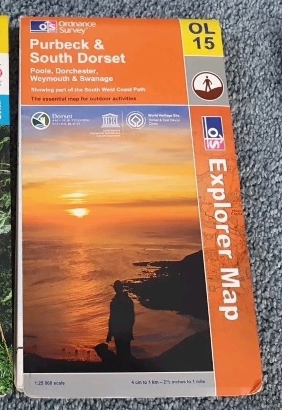 ordnance survey maps Various OS Explorer OL 15 PURBECK, 45 THE ...