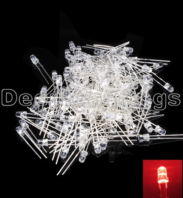 1000PCS Red LED 3MM Color Top Round RED Llight Lamp Super Bright | eBay