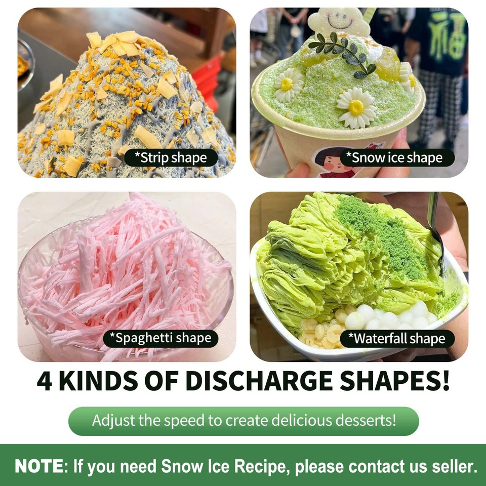 90% NEW 176LBS/Day Snowflake Ice Machine Korean Snow Ice Shaved Maker ...