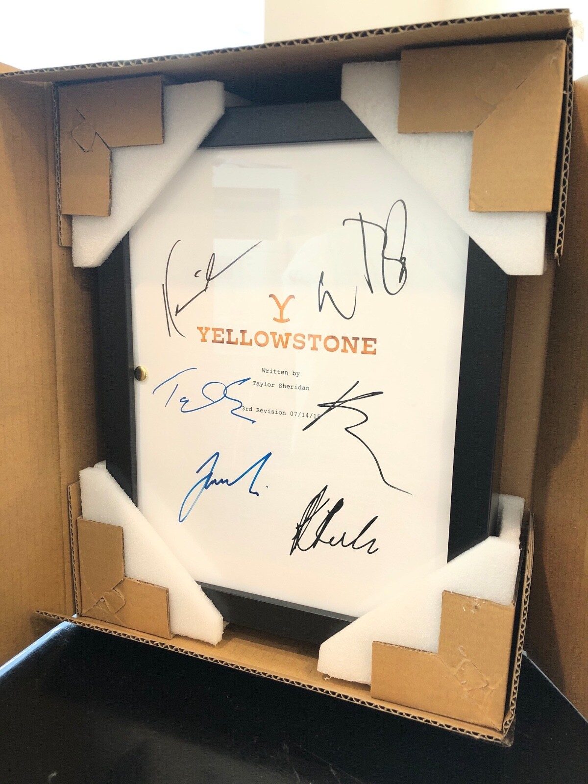Yellowstone Tv Show Script Memorabilia With Autographs Gift for Men or ...