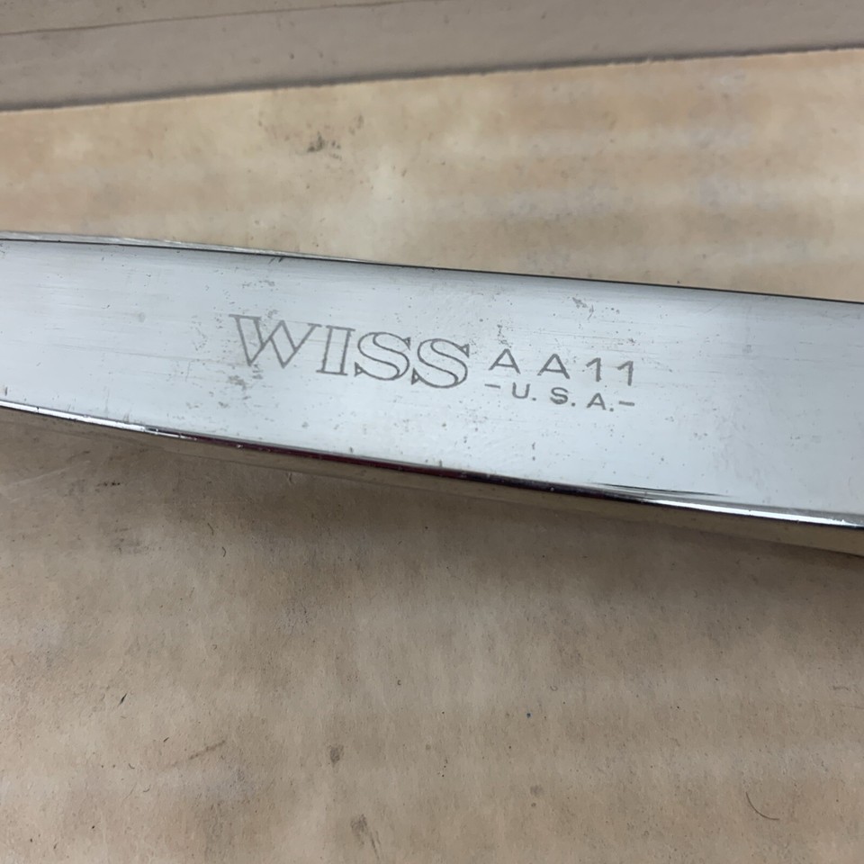 WISS PROFESSIONAL Pinking Shears AA with box Model AA11 10.5" USA MADE ...