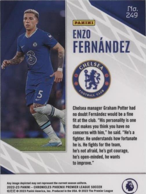 2022-23 Panini Chronicles - Base Premier League Phoenix Enzo Fernandez ...