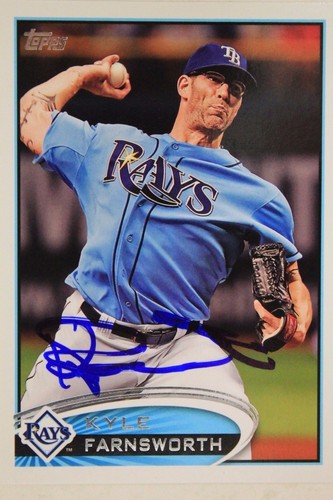 Tampa Bay Rays Kyle Farnsworth Signed 2012 Topps Autograph Card #573 ...