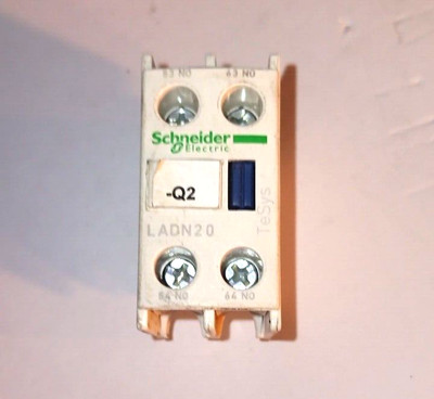 SCHNEIDER ELECTRIC LADN20 Auxiliary Contact, NO | eBay