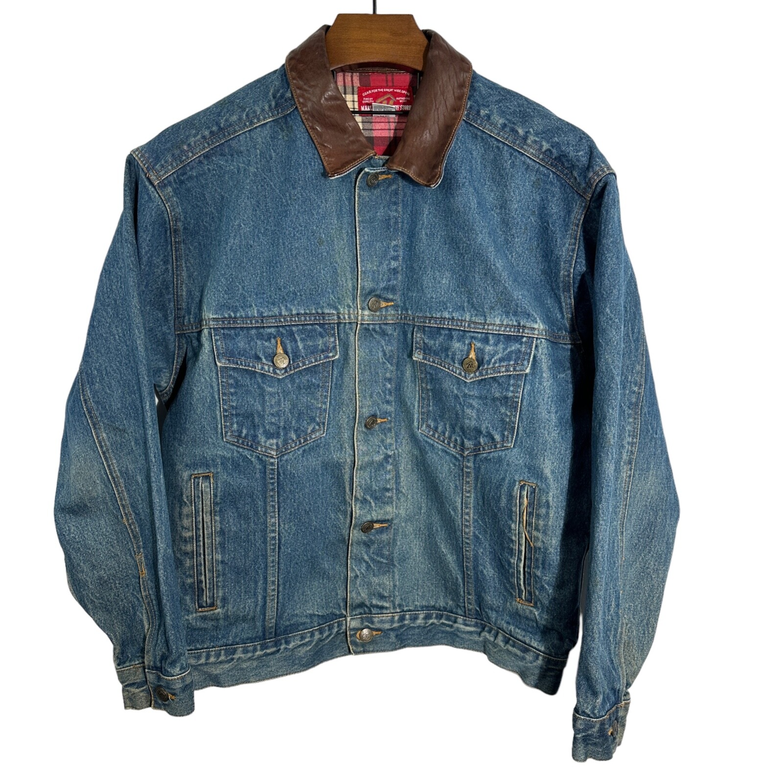 MARLBORO Country Store Vintage 90s Denim Jean Jacket … - Gem