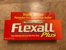 2 Flexall Plus MAXIMUM Strength Pain Relieving GEL 2oz Each for sale ...