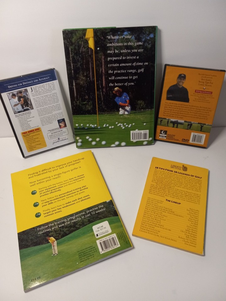 GOLF INSTRUCTIONAL BOOKS & DVDS POSITIVE PRACTICE, LOWER YOUR HANDICAP ...