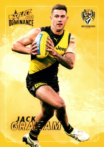 2020 RICHMOND TIGERS AFL Premiers Card JACK GRAHAM Dominance | eBay ...