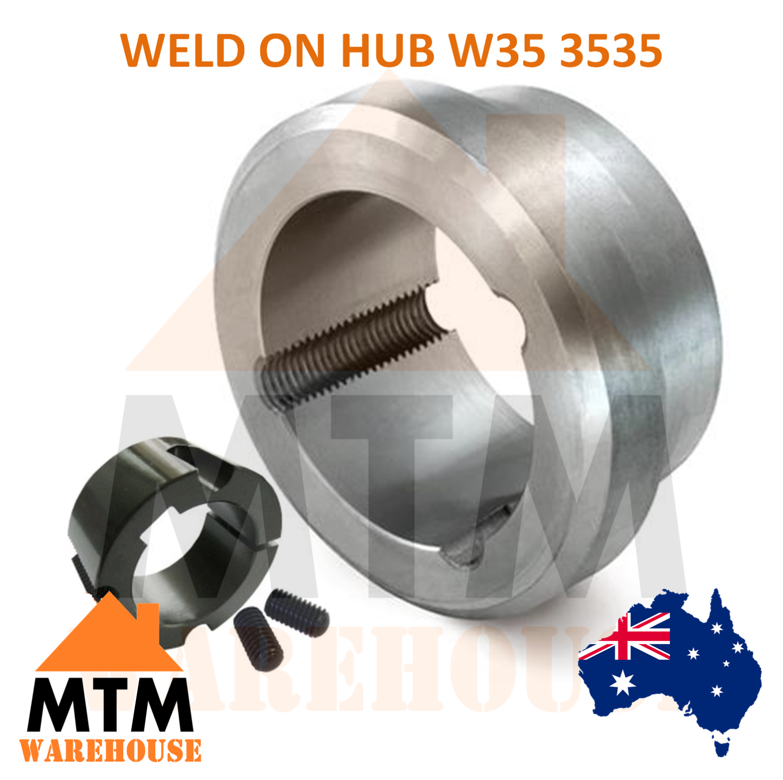 Taper Lock Weld on Hub W35 3535 Bush Any Bore Size - Imperial / Metric ...