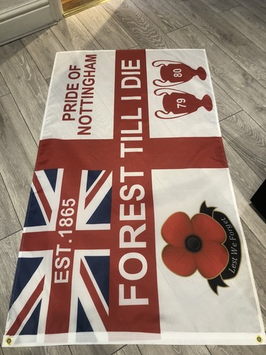 Nottingham Forest Flag 5ft by 3ft - Nottingham Forest Football Flag ...