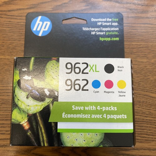New Genuine HP 962XL 962 Black Color Ink Cartridges Exp. 2026 ...