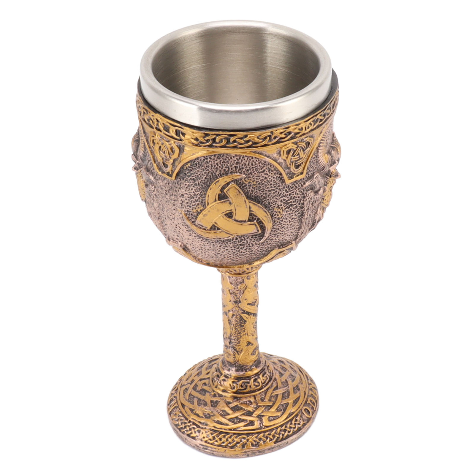 Wine Goblet Nordic Viking Cup Stein Goblet Stainless Steel Drinking Cup ...