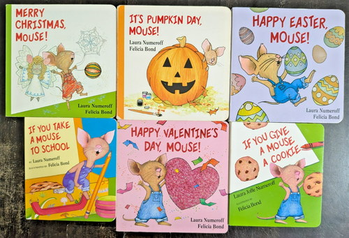 Mouse Laura Numeroff Board Book 6 Children's Book Lot Free Shipping | eBay
