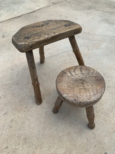 Antique 19th Century Small Welsh Rustic Dairy / Milking Stools | eBay UK