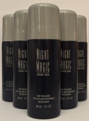 Ten (10) Avon large Night Magic Evening Musk roll-on deodorants - 3 fl ...