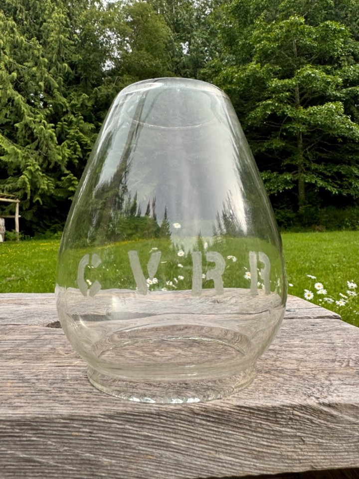 CV Cumberland Valley Railroad Lantern Star Headlight Etched Ext. Bast ...