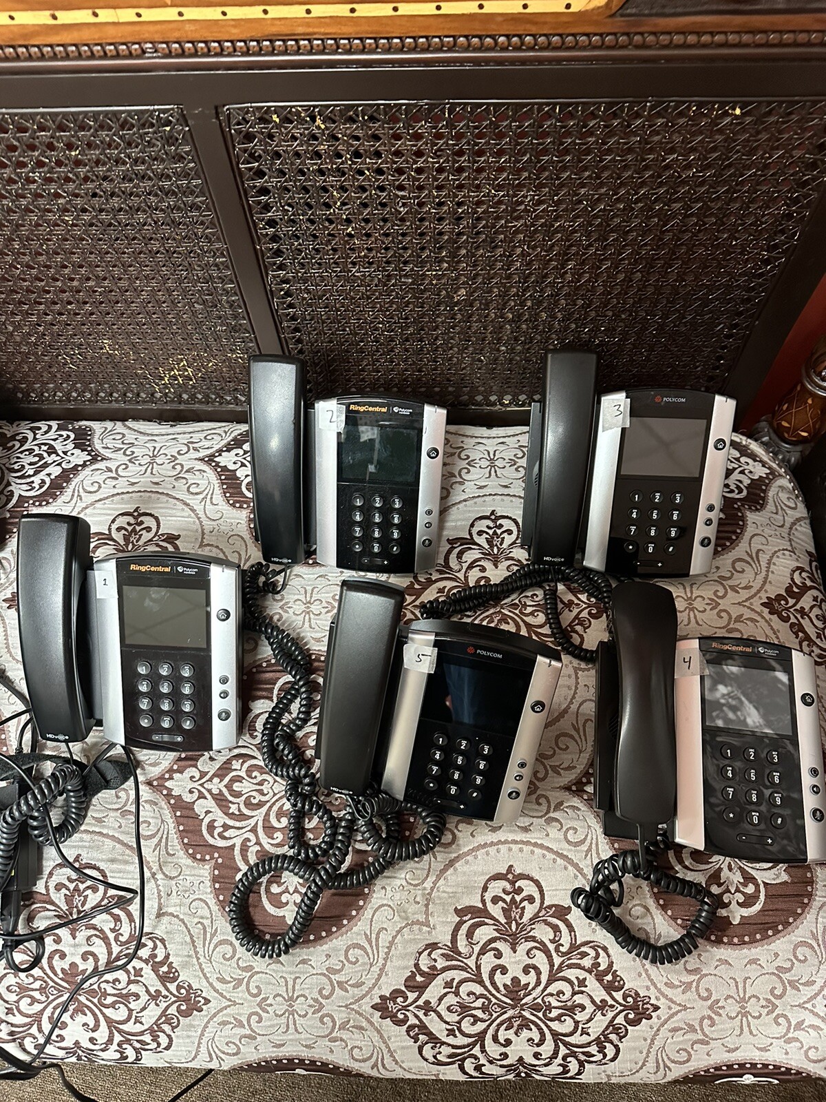 Lot of 5 Polycom RingCentral Phones | eBay