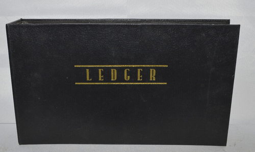 Vintage Ledger BInder with Blank Ledger Pages | eBay