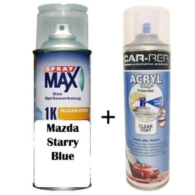 Auto Touch Up Paint Mazda Starry Blue Code 24A Plus 1k Clear Coat ...