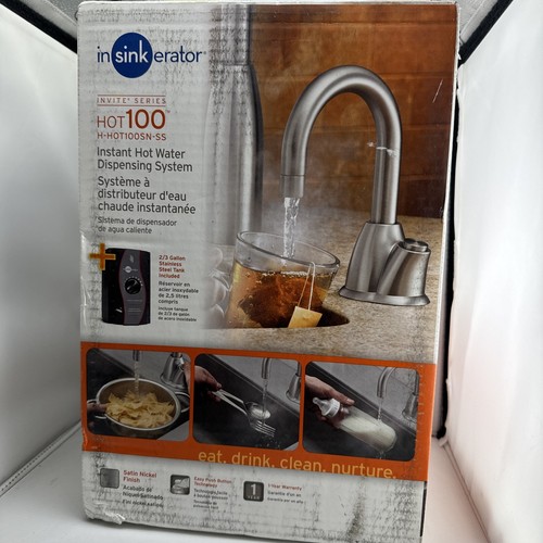 InSinkErator H-HOT100SN-SS Instant Hot Water System, Stainless Steel ...