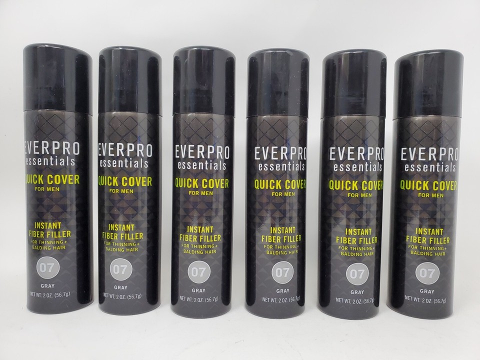 Everpro Quick Cover For Men Thinning Balding Hair 2 oz.~07 GRAY~ Choose ...