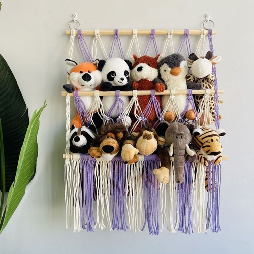 Wall Mounted Hanging Toy Storage Organizer Stuffed Toy Storage Rack | eBay