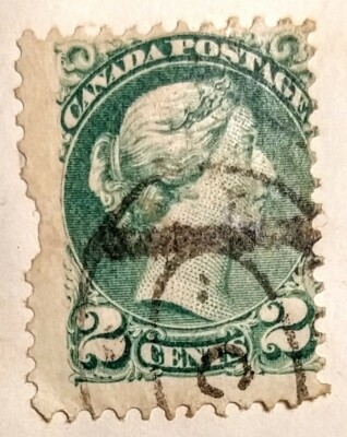 CANADA stamp 2 cent green 1868 Used Scott #36 | eBay