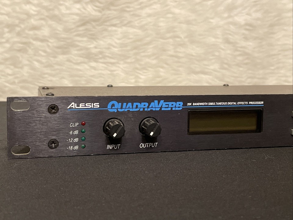 Alesis Quadraverb Digital Reverb Delay Pitch EQ MIDI Rack Unit Works No ...